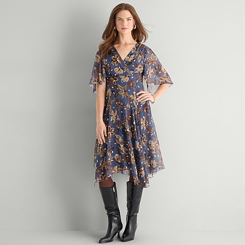 Click here for Womens Rabbit Rabbit Rabbit Surplice Neck Foil Chi... prices