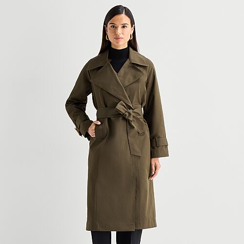 Click here for Worthington Womens Midweight Trench Coat  Small  G... prices