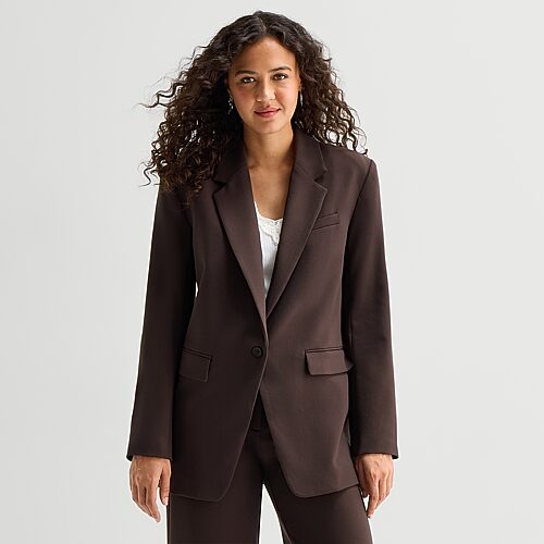 Click here for A.N.A Womens Striped Regular Fit Blazer  20  Brown prices