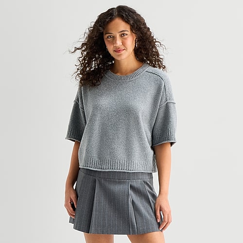 Click here for A.N.A Womens Crew Neck Short Sleeve Pullover Sweat... prices