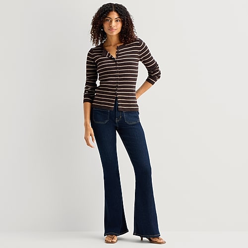 Click here for A.N.A Patch Pocket Womens Highest Rise Flare Leg J... prices