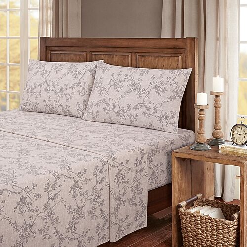Click here for Kathy Ireland 100 Turkish Cotton Flannel Grey Toil... prices