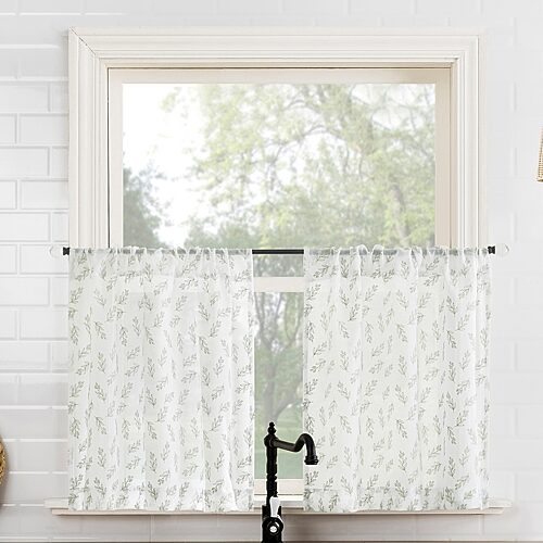 Click here for No 918 Rosemary 2-pc. Rod Pocket Window Tier  One... prices