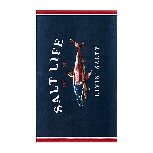 Click here for Salt Life American Shark Quick Dry Beach Towel  On... prices