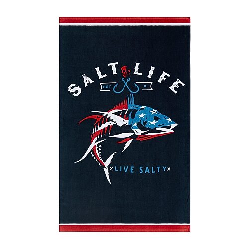 Click here for Salt Life American Fish Quick Dry Beach Towel  One... prices