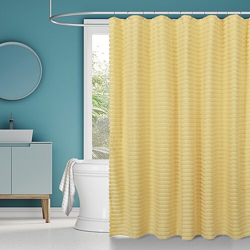 Click here for Queen Street Darby Shower Curtain  One Size  Yello... prices