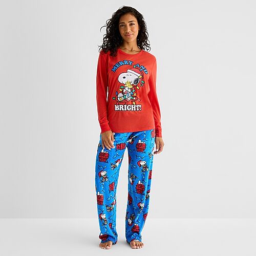 Click here for Womens Peanuts Long Sleeve 2-pc. Pajama Set  X-lar... prices