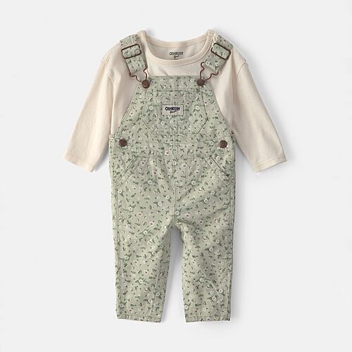 Click here for Osh Kosh Baby Girls Sleeveless Floral Jumper and T... prices
