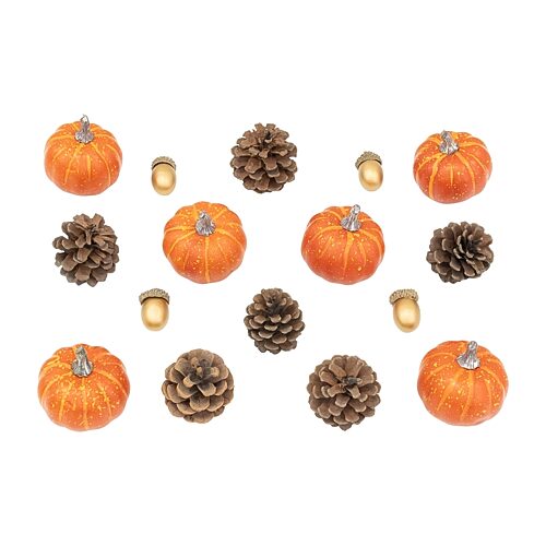 Click here for Nearly Natural Pumpkin Acorn Pinecone Vase Filler... prices