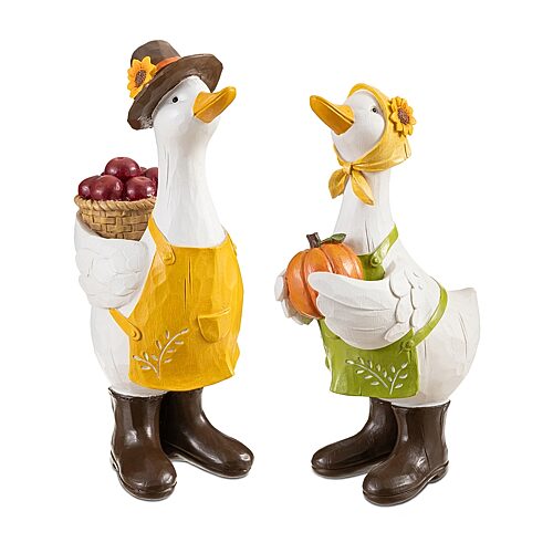 Click here for Glitzhome Resin Geese 2-pc. Thanksgiving Tabletop... prices