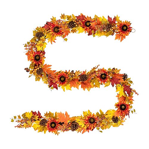 Click here for Glitzhome 12 Oversized Sunflower Wreath  One Size... prices