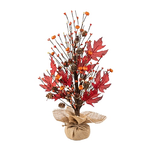 Click here for Glitzhome 21 Burgundy Leaves Wreath  One Size  Ora... prices