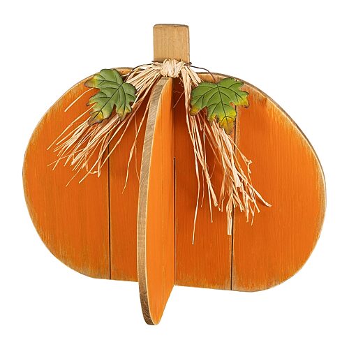 Click here for Glitzhome 18 Wood Interlocking Pumpkin Thanksgivin... prices