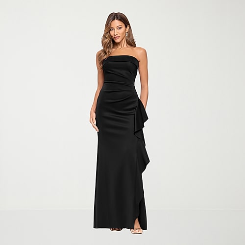 Click here for DJ Jaz Womens Straight Neck Sleeveless Evening Gow... prices