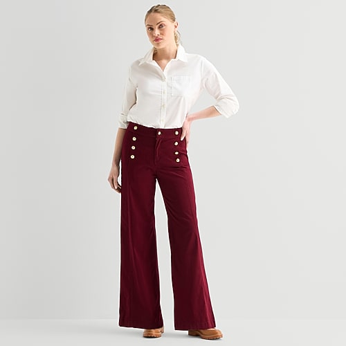 Click here for St. Johns Bay Womens Wide Leg Trouser  4 Petite  R... prices