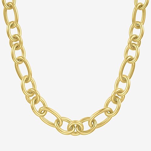 Click here for Bold Addiction Womens 14K Gold Over Brass 17 1/2 I... prices