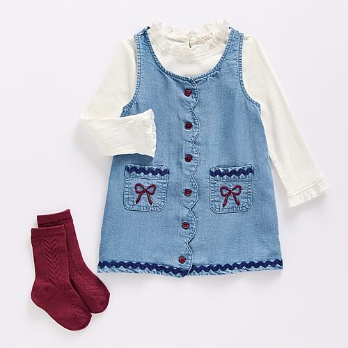 Click here for Btween Baby Girls 3-pc. Dress Set  18 Months  Blue prices