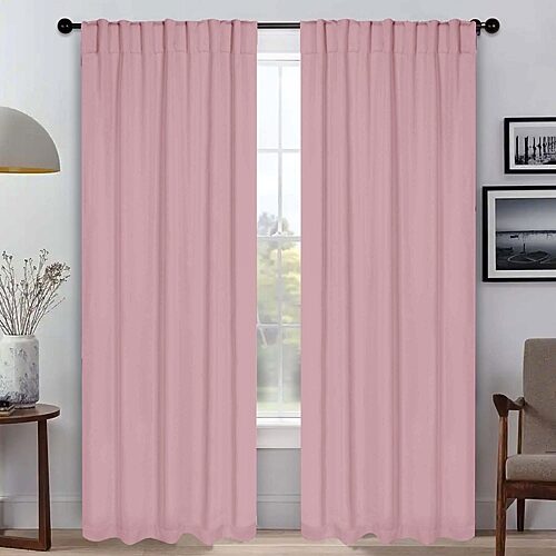 Click here for Superior Solid Classic Modern Blackout Curtain Set... prices