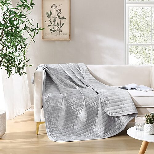 Swift Home Cooling Touch Reversible Throw  60 x 70 - Gray