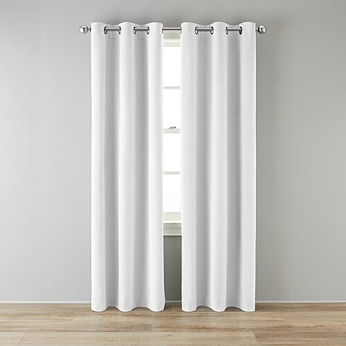 Click here for Home Expressions Dalton Solid Grommet Top 100 Blac... prices