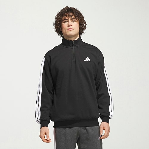 Click here for adidas Essentials 3stripe Mens Mock Neck Long Slee... prices