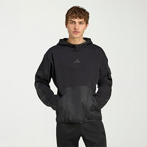 Click here for adidas Mens Long Sleeve Fleece Hoodie  Large  Blac... prices