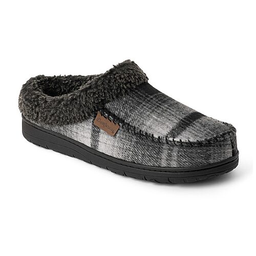 Click here for Dearfoams Brendan With Berber Cuff Mens Clog Slipp... prices
