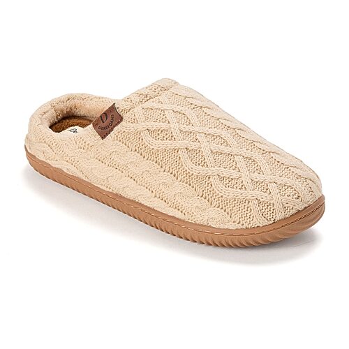 Click here for Dearfoams Mens Case Casual Clog Slippers - Creme b... prices