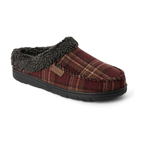 Click here for Dearfoams Brendan With Berber Cuff Mens Clog Slipp... prices
