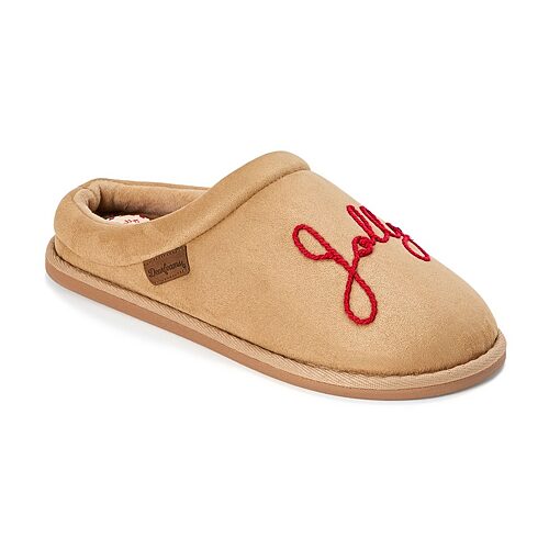 Click here for Dearfoams Cozy Mens Clog Slippers  Large  Brown prices