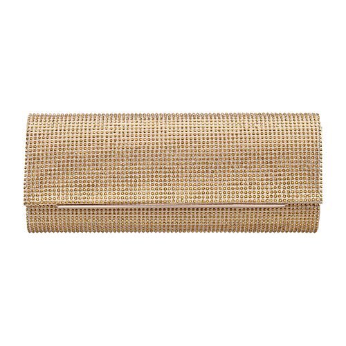 Click here for N By Nina All Over Crystal Flap Clutch  One Size... prices