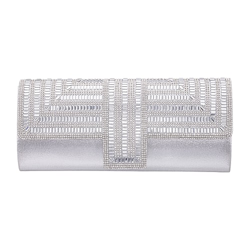 Click here for N By Nina Maeveen Crystal Beaded Flap Evening Bag... prices