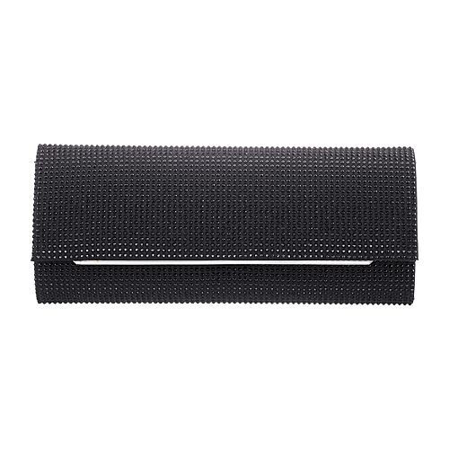 Click here for N By Nina All Over Crystal Flap Clutch  One Size... prices