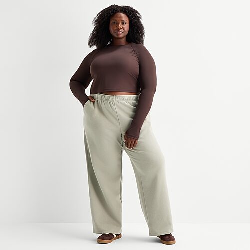 Click here for Xersion Womens Drawstring Waist Wide Leg Mid Rise... prices
