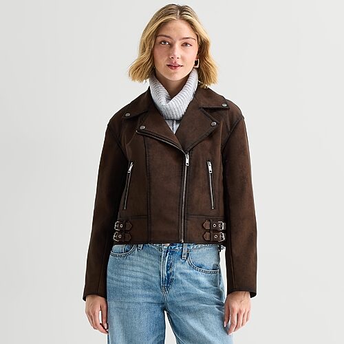 Click here for A.N.A Womens Faux Leather Lightweight Jacket  Smal... prices