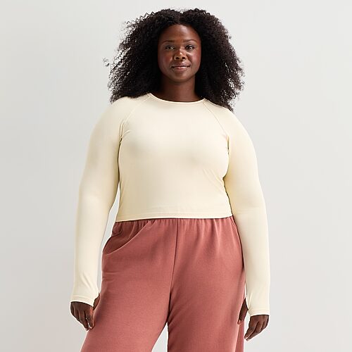 Click here for Xersion Womens Crew Neck Long Sleeve Active Plus C... prices