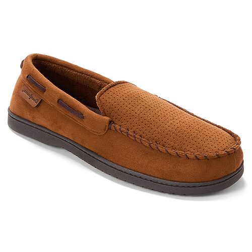Click here for Dearfoams Keaton Perforated Microfiber Suede Moc W... prices