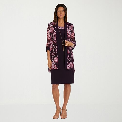 Click here for R & M Richards Womens Floral Jacket Dress  Petite... prices