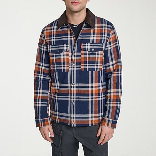 Click here for Levis Mens Midweight Shirt Jacket  Large  Blue prices