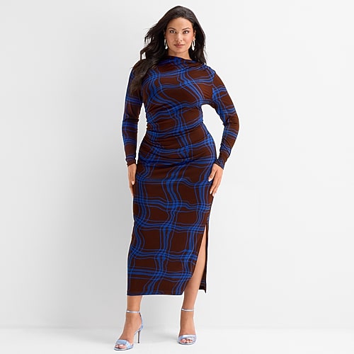 Click here for Ashley Graham Womens Plus Goddess Gather Knit Crep... prices
