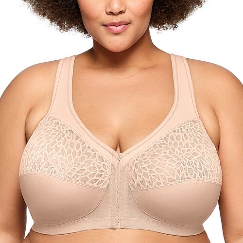 Click here for Glamorise Magiclift Racerback Bra- 1206  H  Beige prices