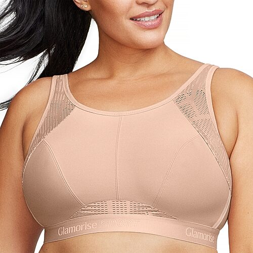 Click here for Glamorise No-Sweat Mesh Sports Wirefree Bra-1068... prices