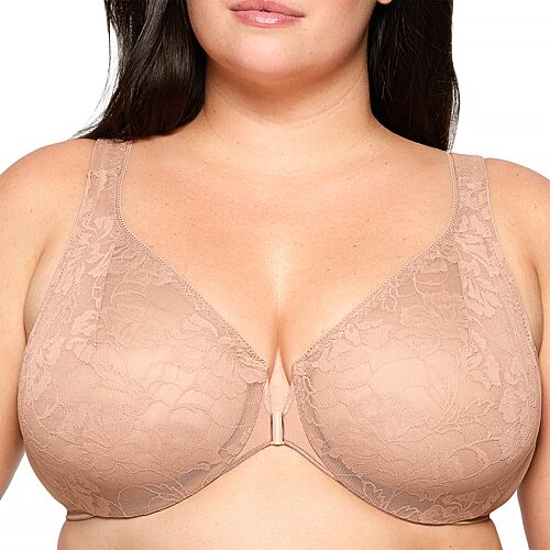 Click here for Glamorise Lacey T-Back Front-Closure WonderWire Un... prices