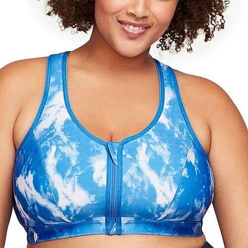 Click here for Glamorise Zip Up Front Closure Sports Bra -9266  G... prices