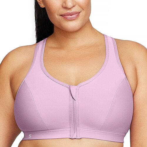 Click here for Glamorise Zip Up Front Closure Sports Bra -9266  B... prices