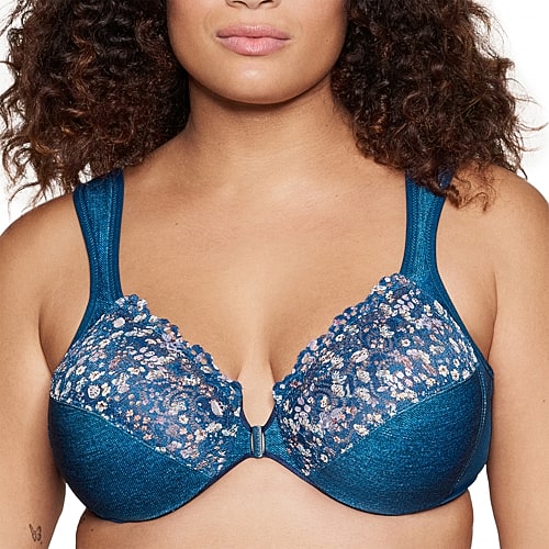 Click here for Glamorise Underwire Full Coverage Bra 1245  C  Blu... prices