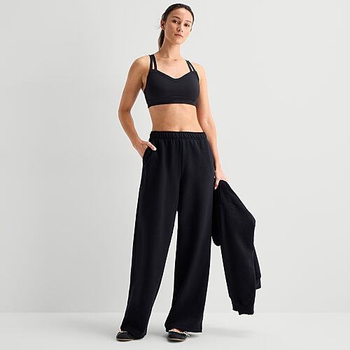 Click here for Xersion Womens Drawstring Waist Wide Leg Mid Rise... prices