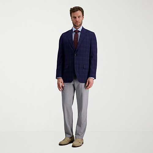 Click here for Haggar JMH Premium Stretch Plaid Mens Plaid Modern... prices