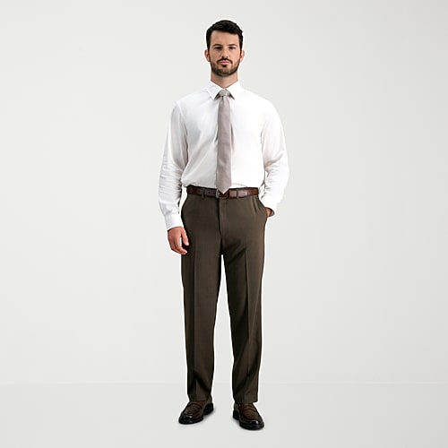Click here for Haggar Premium Comfort Mens Classic Fit Dress Flat... prices