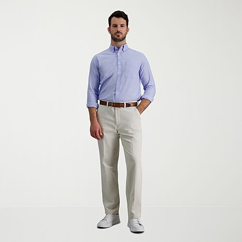 Click here for Haggar Mens Classic Fit Trouser  44 30  Beige prices